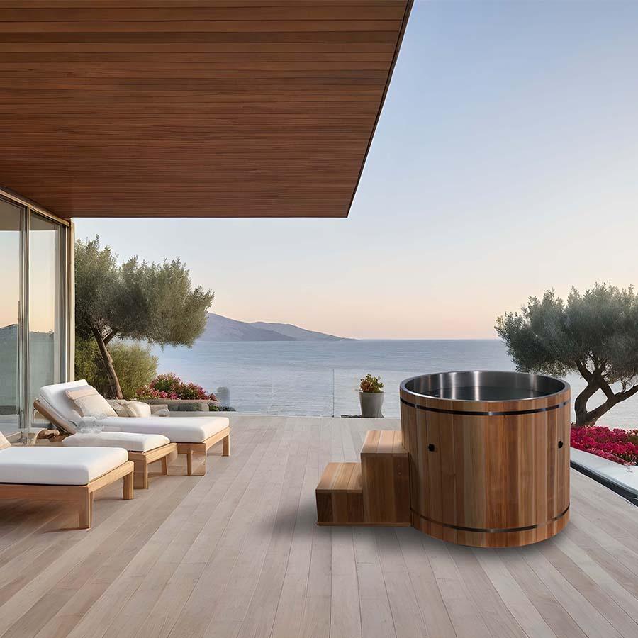 Dynamic Cold Therapy Barrel 304 Stainless Steel Cold Plunge – Wish Rock ...