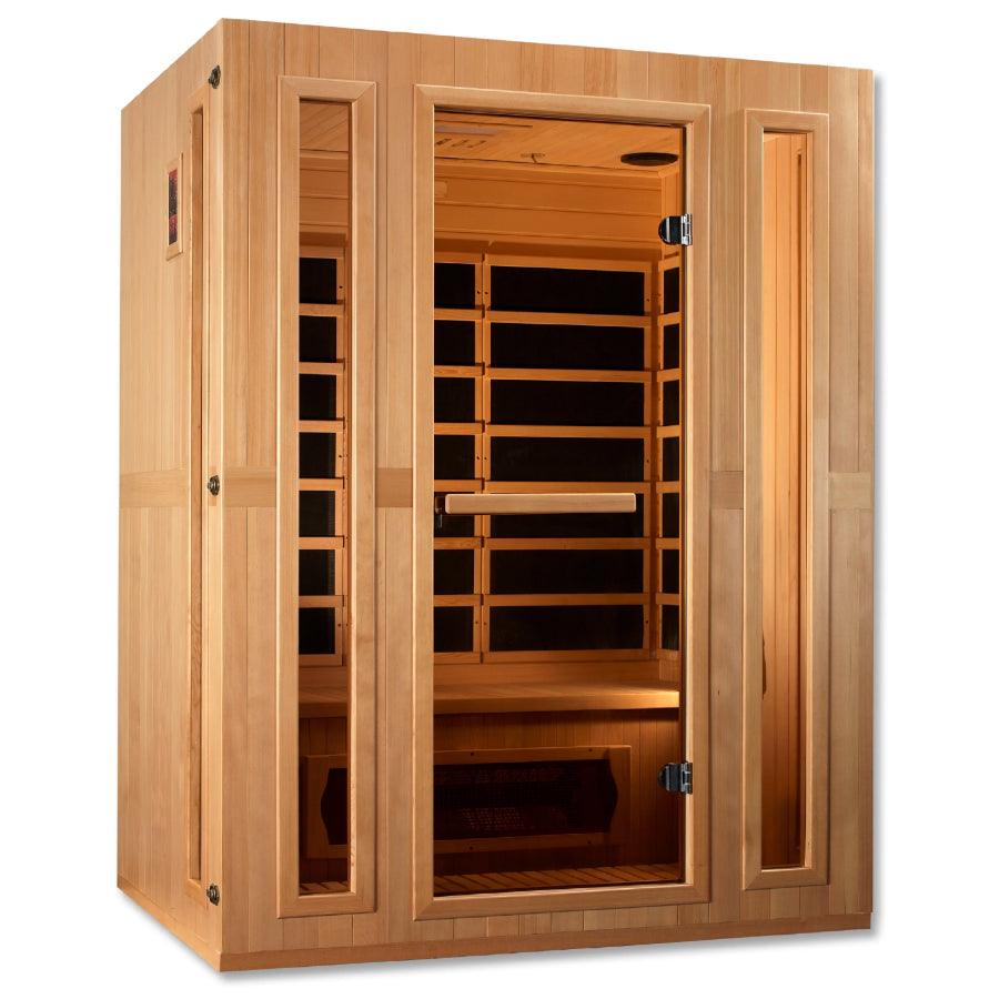 Maxxus "Trinity" Dual Tech 3-Person Corner Low EMF FAR Infrared Sauna – Wish Rock Relaxation