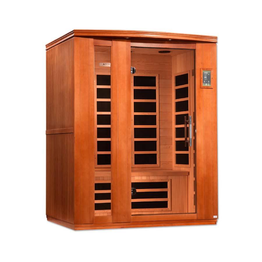 Dynamic Lugano 3-person Low EMF FAR Infrared Sauna - Canadian Hemlock – Wish Rock Relaxation