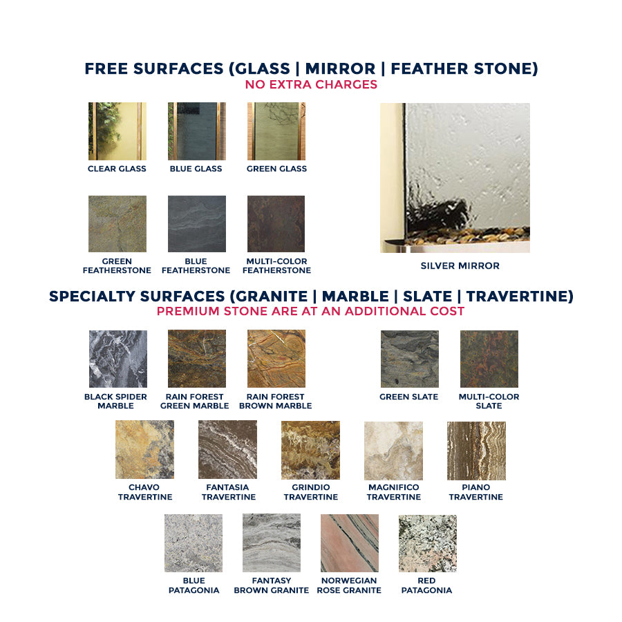 Adagio Bantam River Water Fountain (Center Mounted) -19.5”Wx48”Hx10"D ...